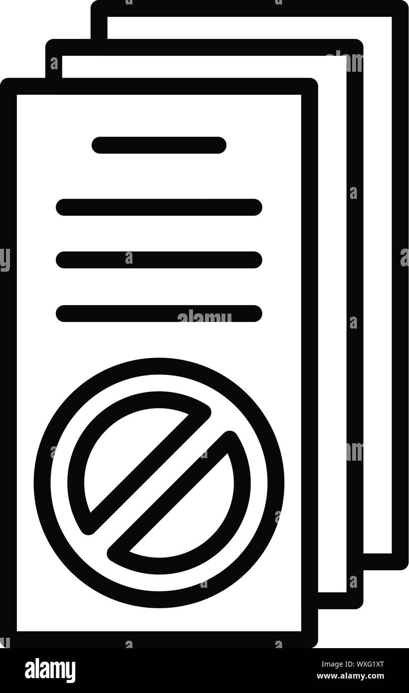 Protest papers icon. Outline protest papers vector icon for web design ...