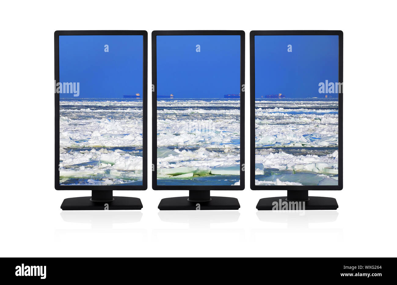 Frozen arctic landscape Cut Out Stock Images & Pictures - Alamy