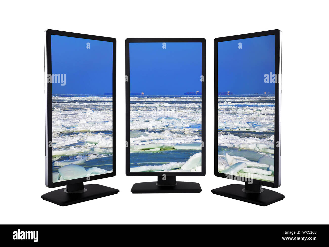 Arctic icy landscape Cut Out Stock Images & Pictures - Alamy