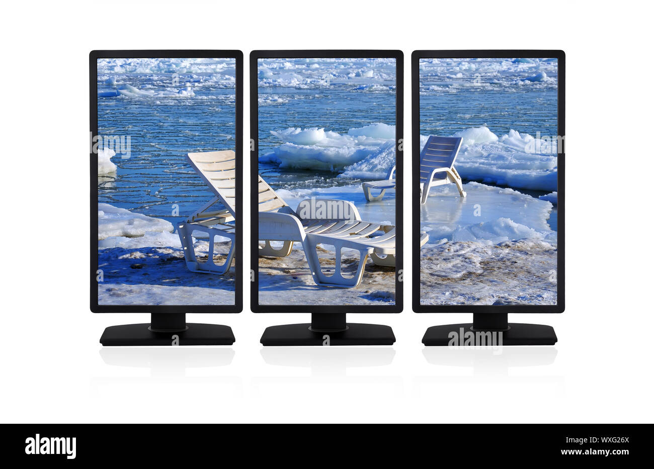 Frozen arctic landscape Cut Out Stock Images & Pictures - Alamy