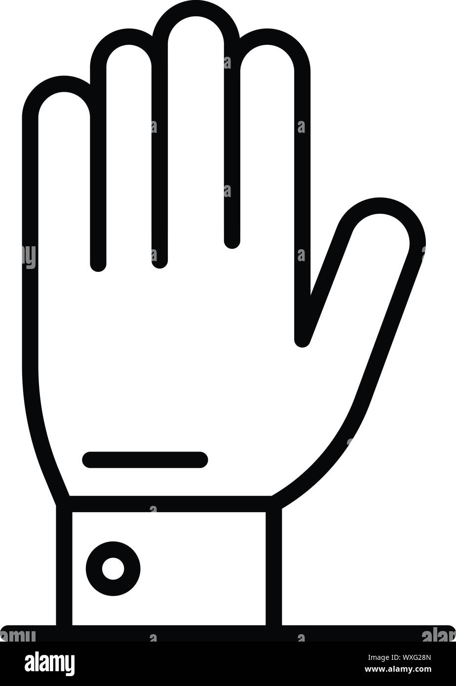 Protest hand icon. Outline protest hand vector icon for web design ...