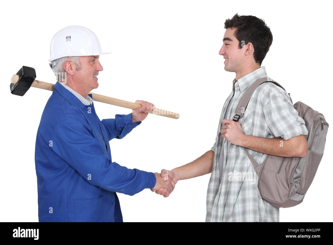 First meeting shaking hands Cut Out Stock Images & Pictures - Alamy