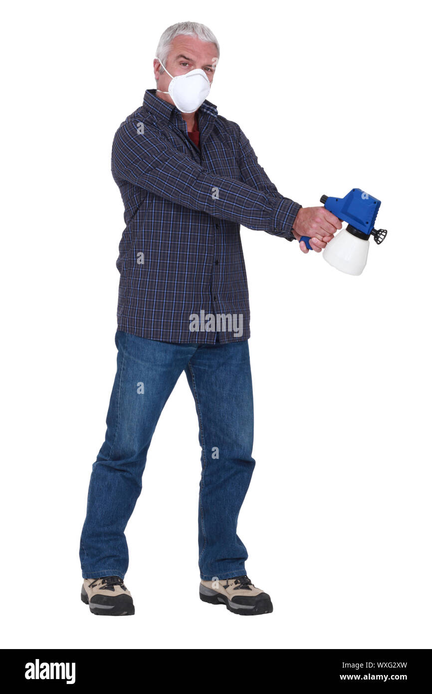 Air pressurized spray gun hi-res stock photography and images - Alamy