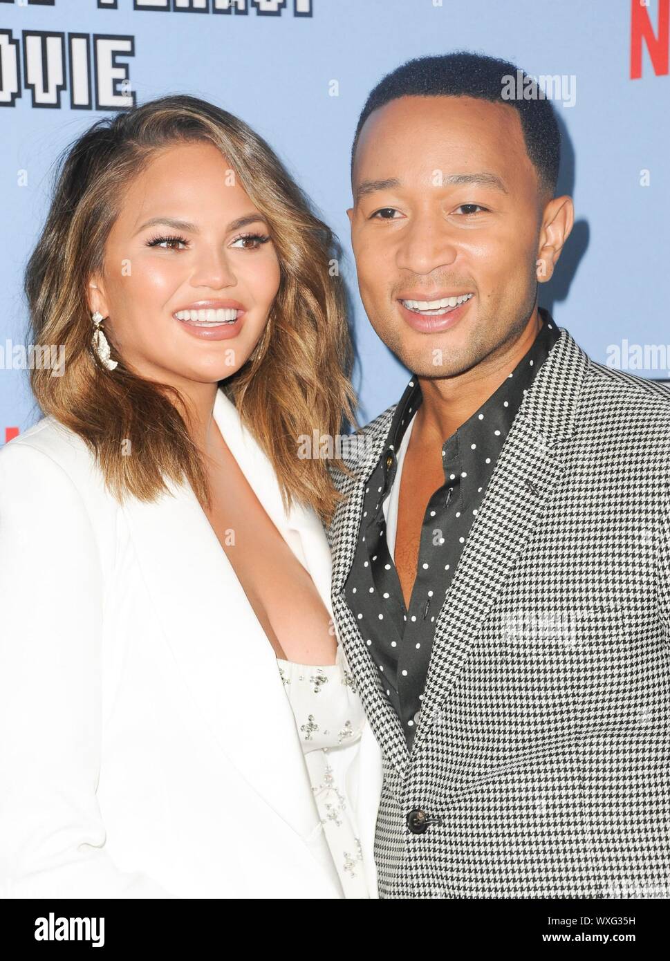 Los Angeles, CA. 16th Sep, 2019. Chrissy Tiegen, John Legend at ...