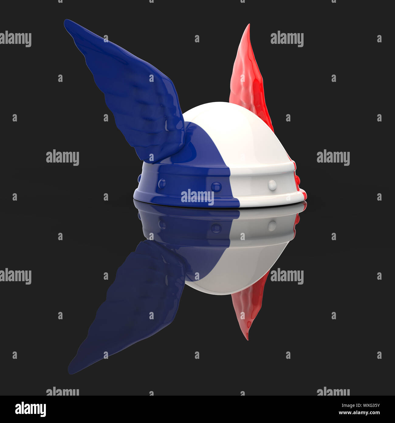Gaul helmet - 3D Illustration Stock Photo - Alamy