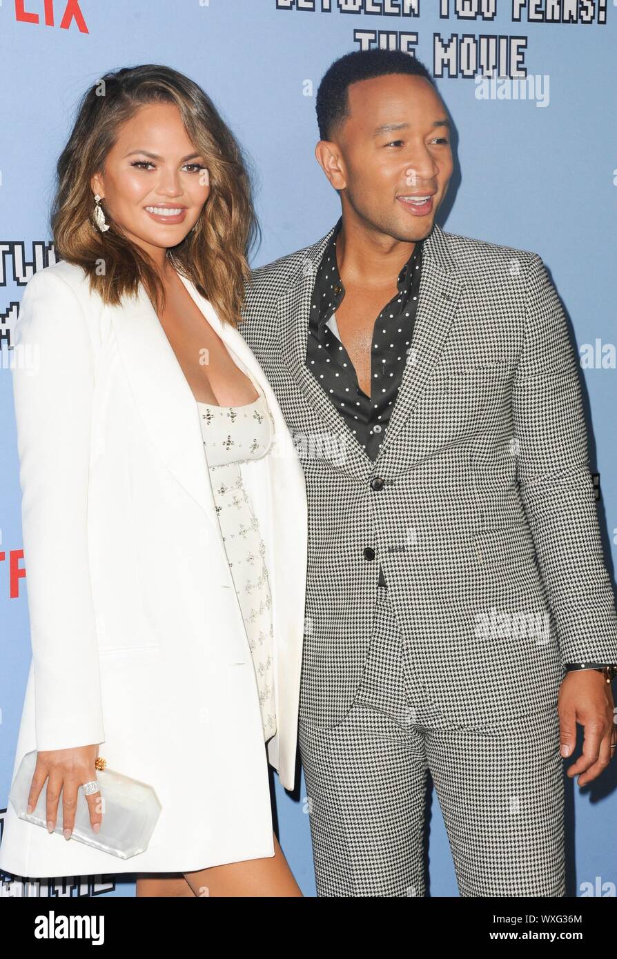 Los Angeles, CA. 16th Sep, 2019. Chrissy Tiegen, John Legend at ...