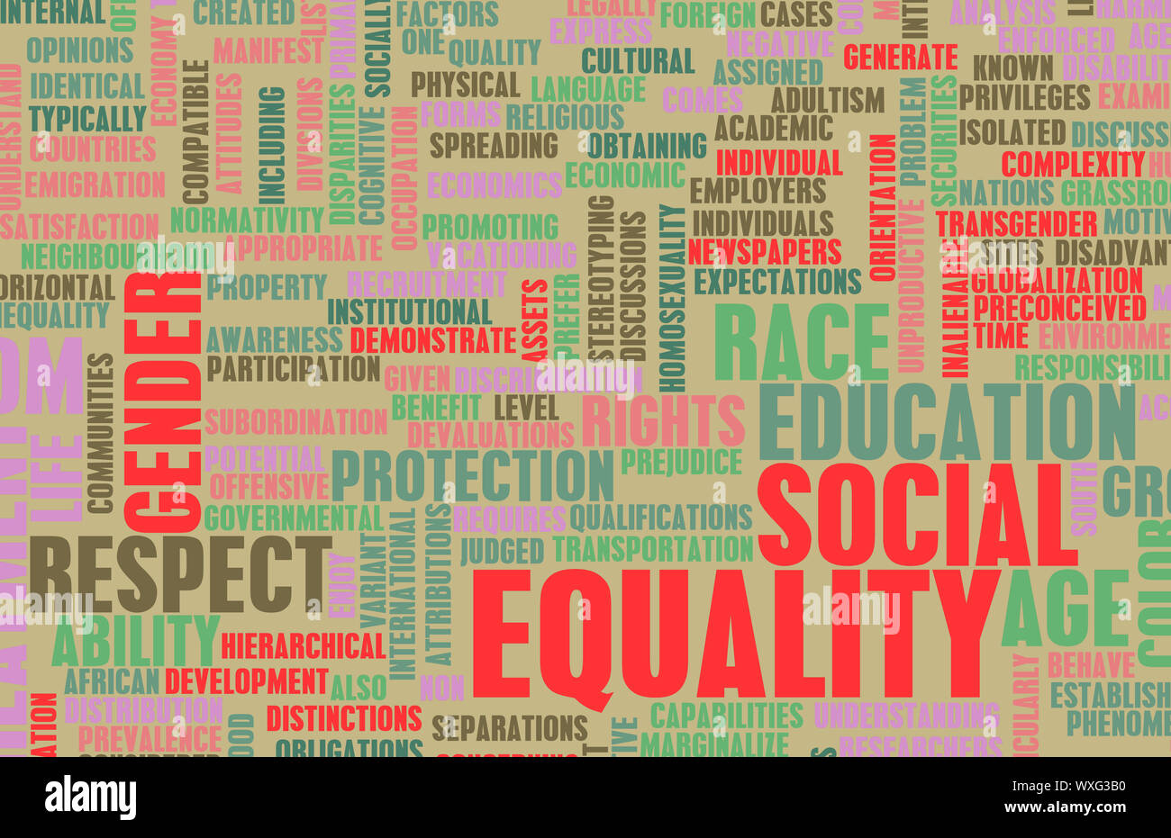 Social Equality Respect for Every Race and Gender Stock Photo - Alamy