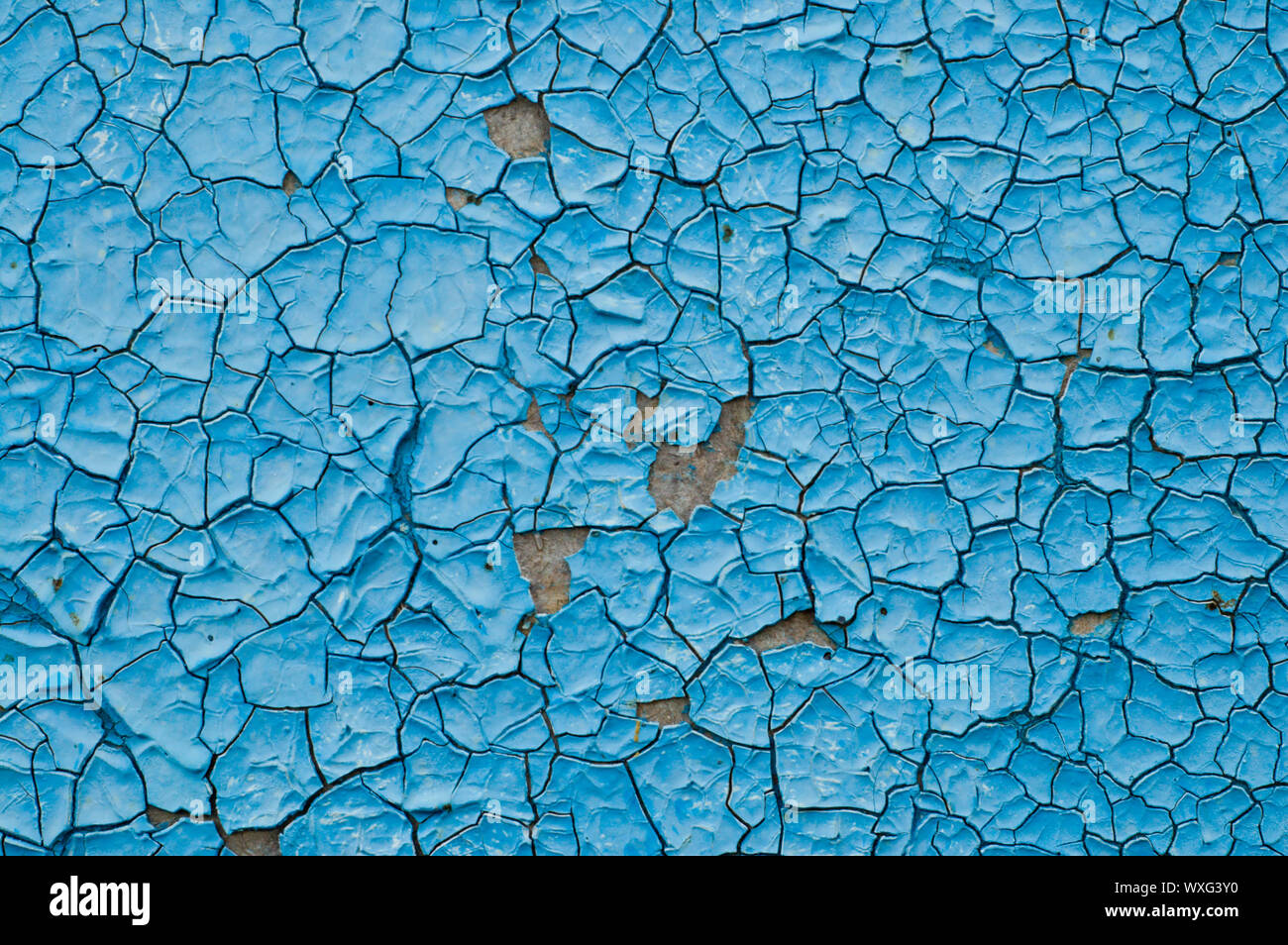 cracked surface of blue paint outdoors Stock Photo - Alamy