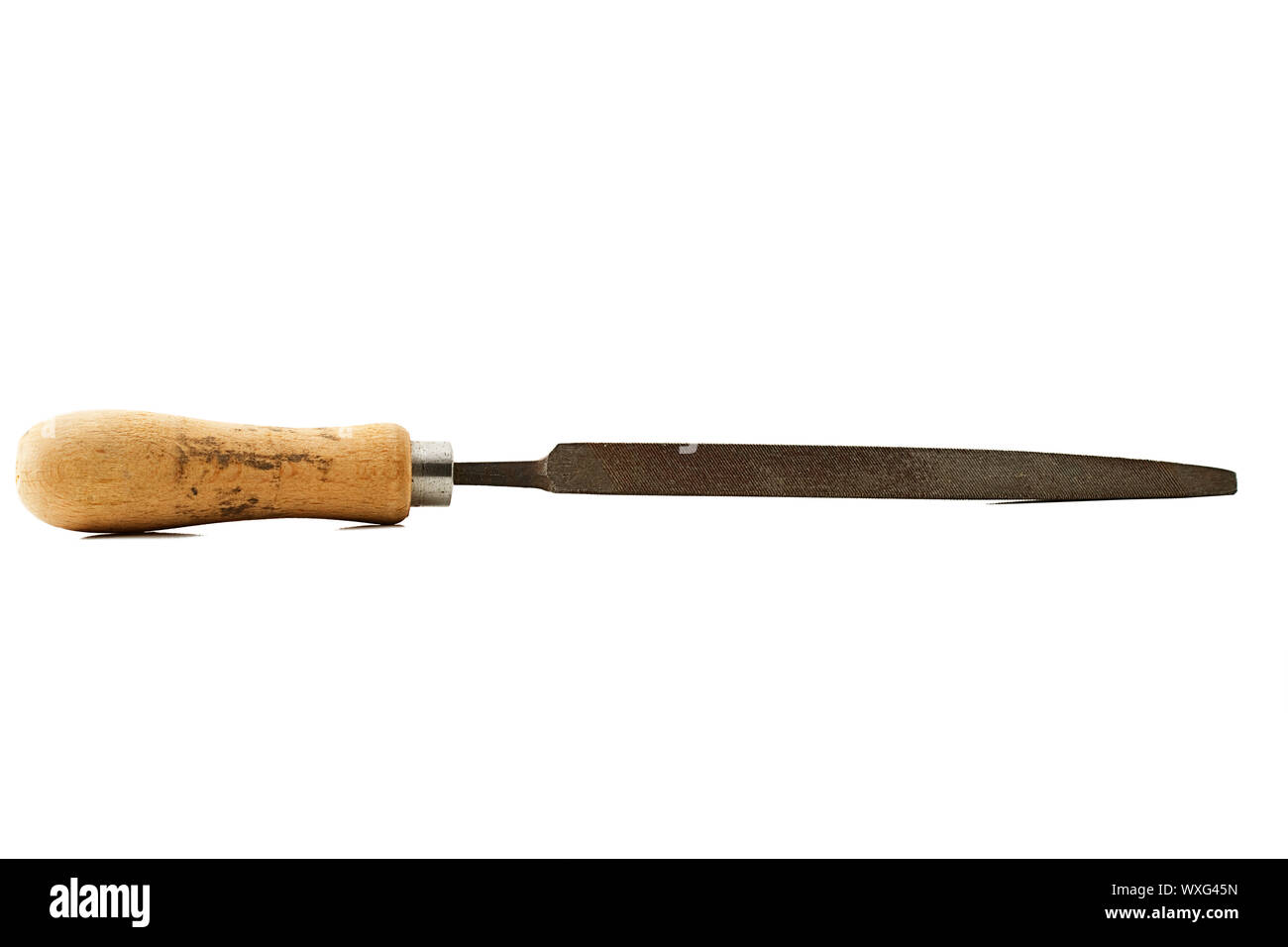 three sided file with white background Stock Photo - Alamy