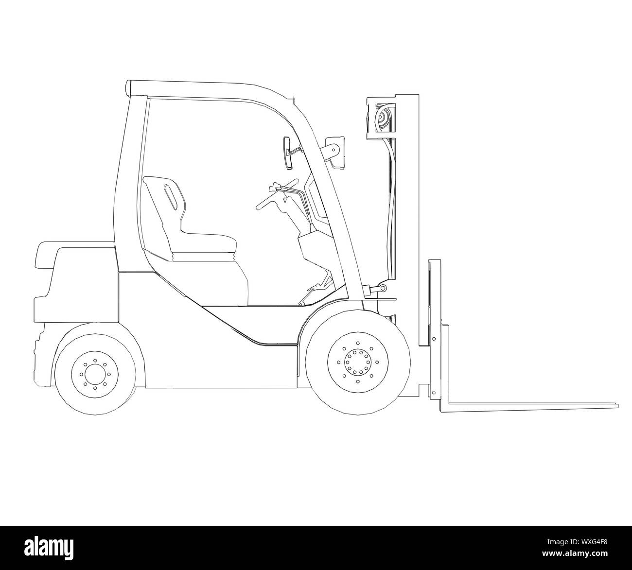 Backhoe loader Black and White Stock Photos & Images - Alamy