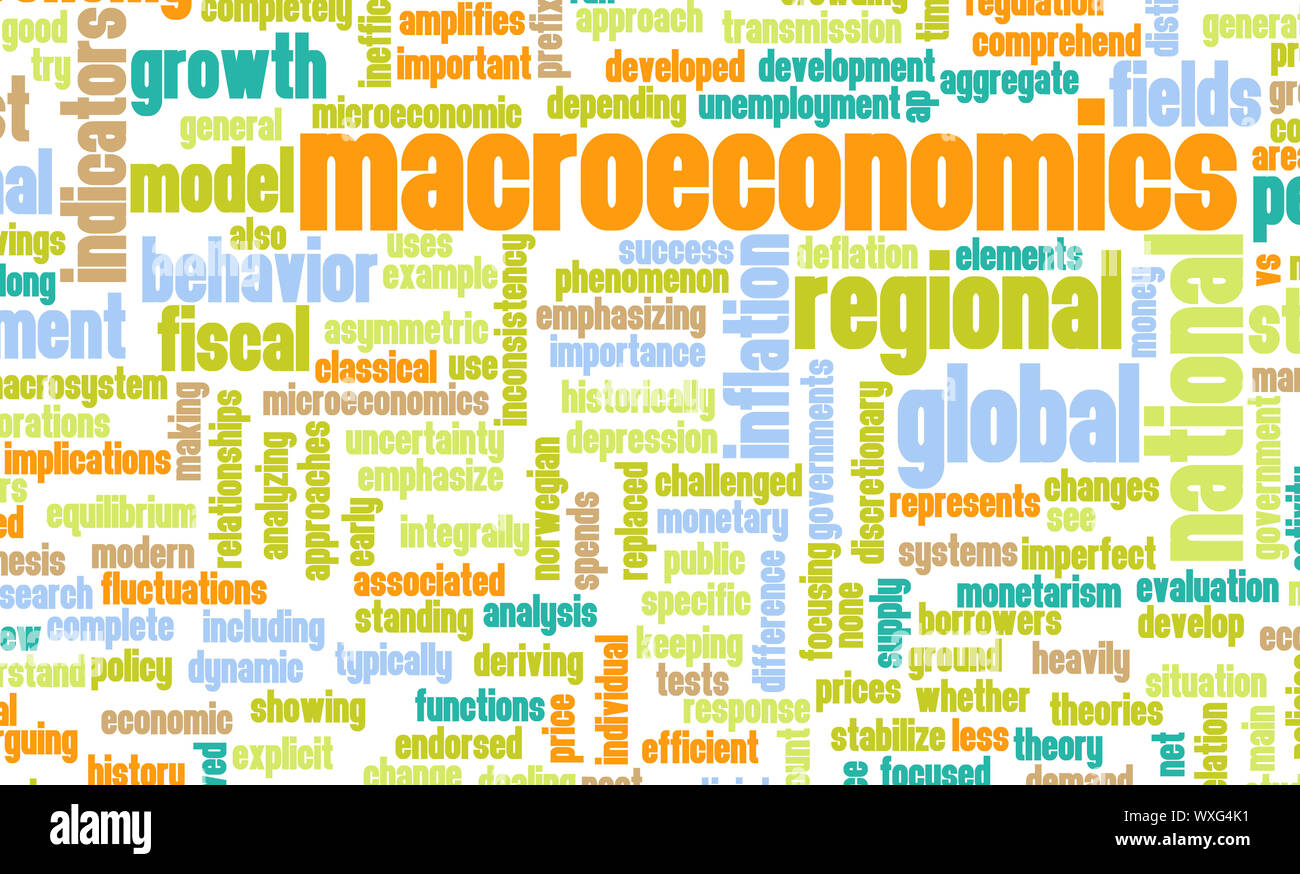 Macroeconomics or Macro Economics as a Concept Stock Photo - Alamy