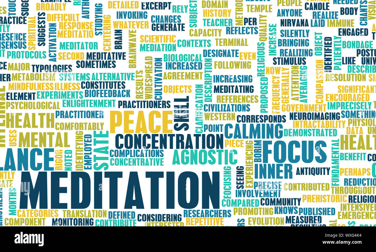 Meditation for Balance and Inner Peace as Art Stock Photo - Alamy