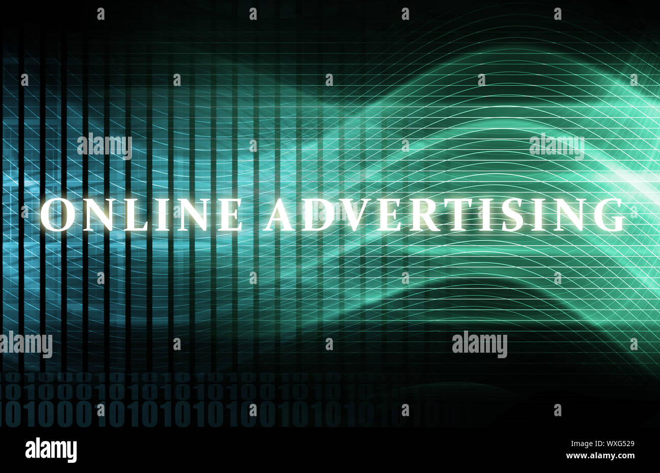 Online Advertising as a Concept Background Art Stock Photo - Alamy