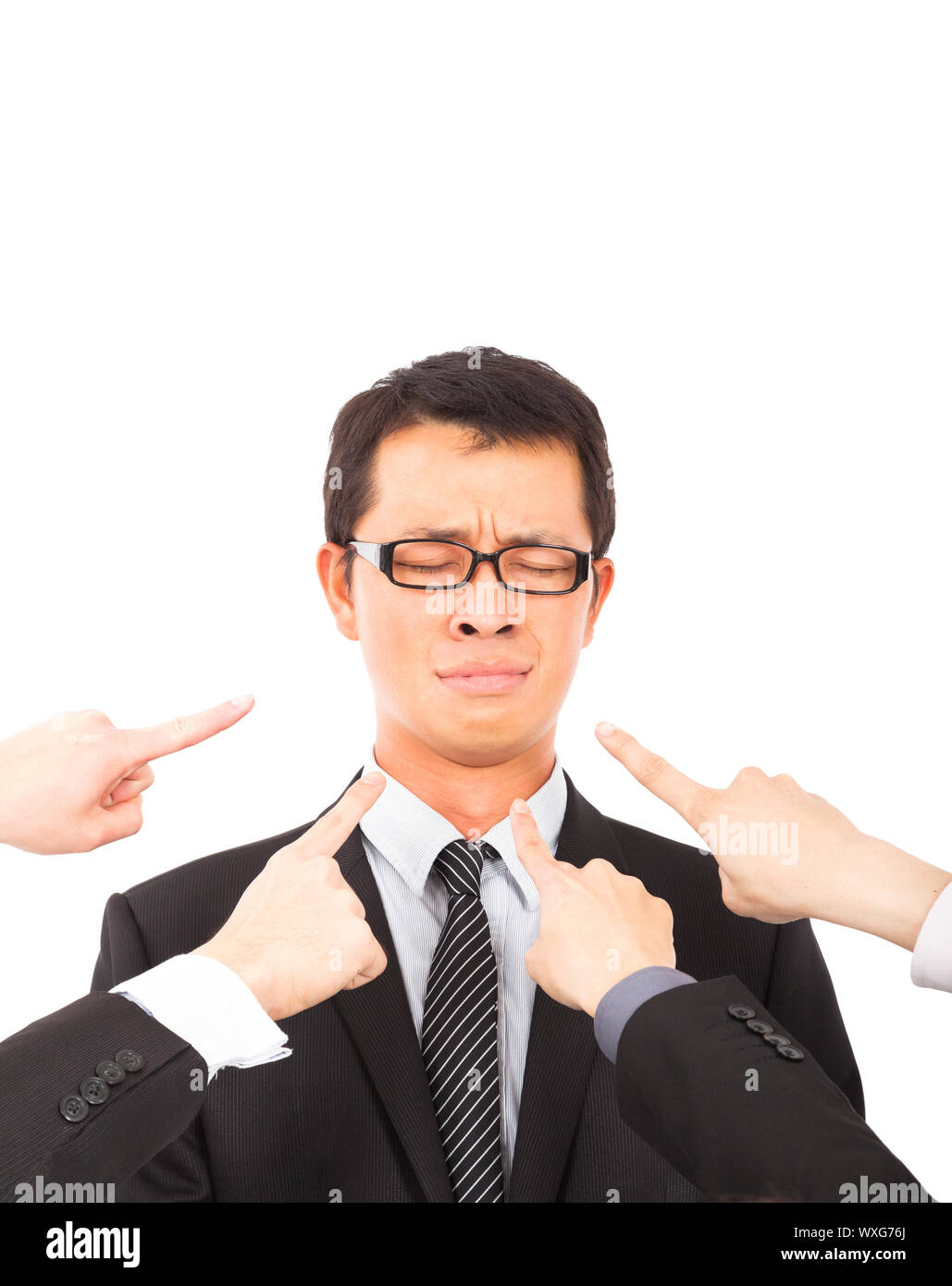 Hands pointing towards hi-res stock photography and images - Alamy