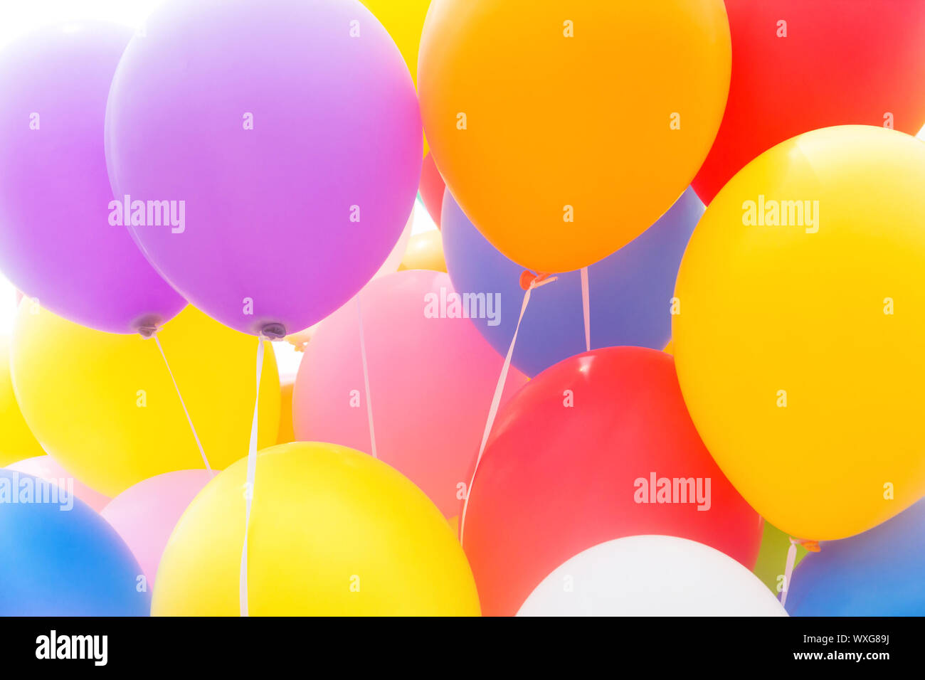 Multicolored Balloon Background Stock Photo - Alamy