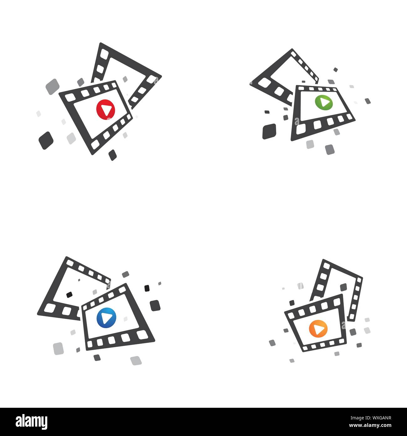 Film strip vector vectors hi-res stock photography and images - Alamy