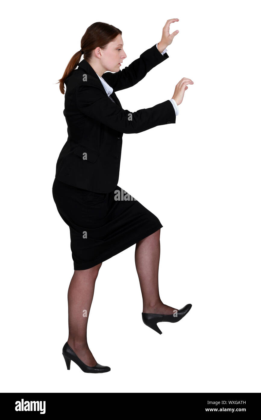 Struggle to climb Cut Out Stock Images & Pictures - Alamy