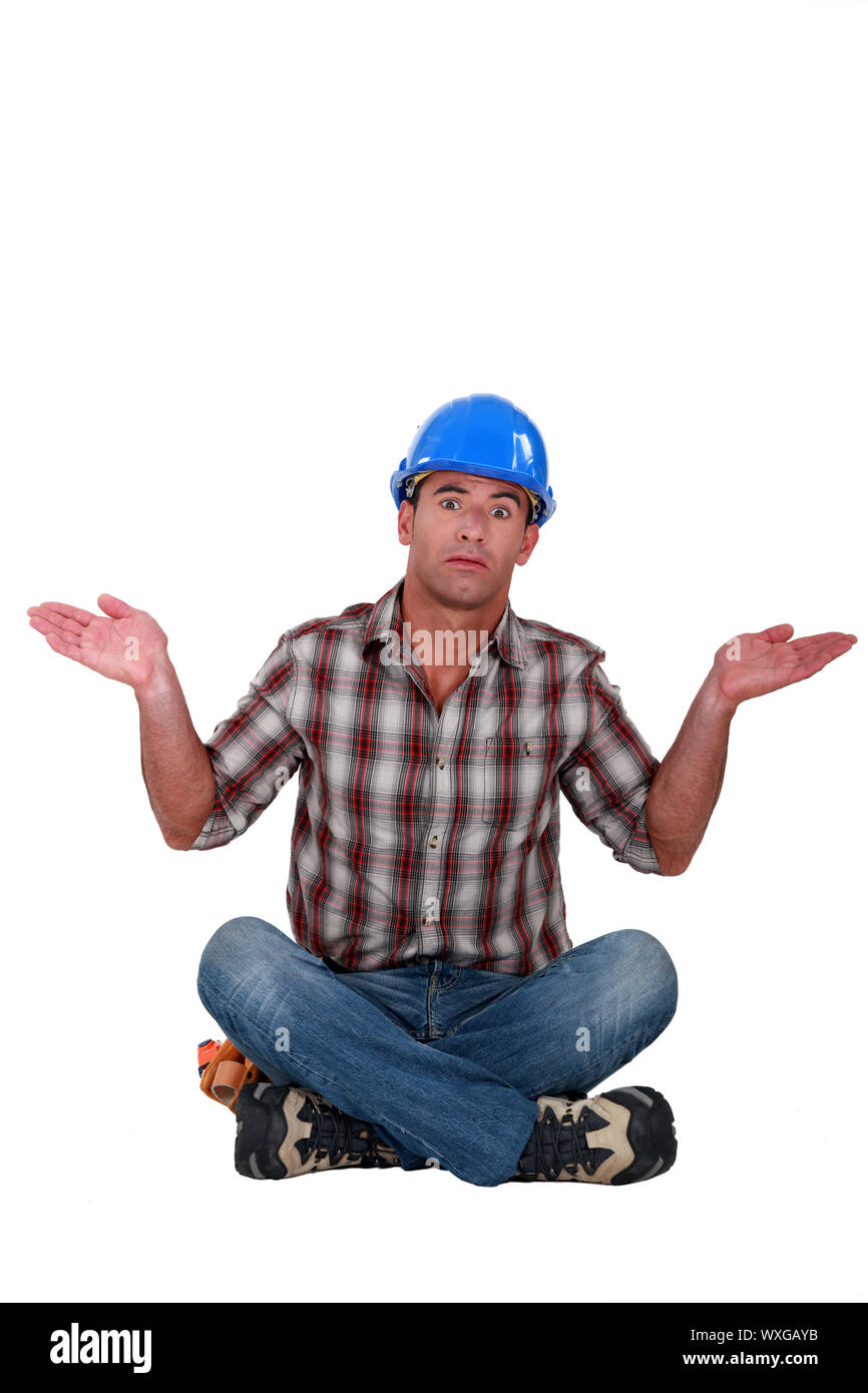 Confused construction Cut Out Stock Images & Pictures - Alamy