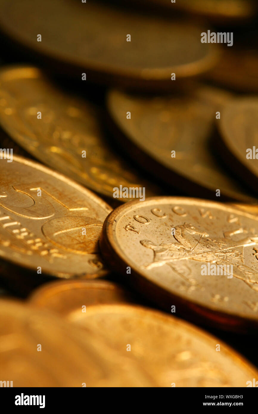 Pile russian copper coins hi-res stock photography and images - Alamy