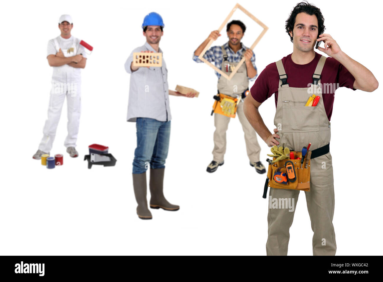 Building trades Cut Out Stock Images & Pictures - Alamy
