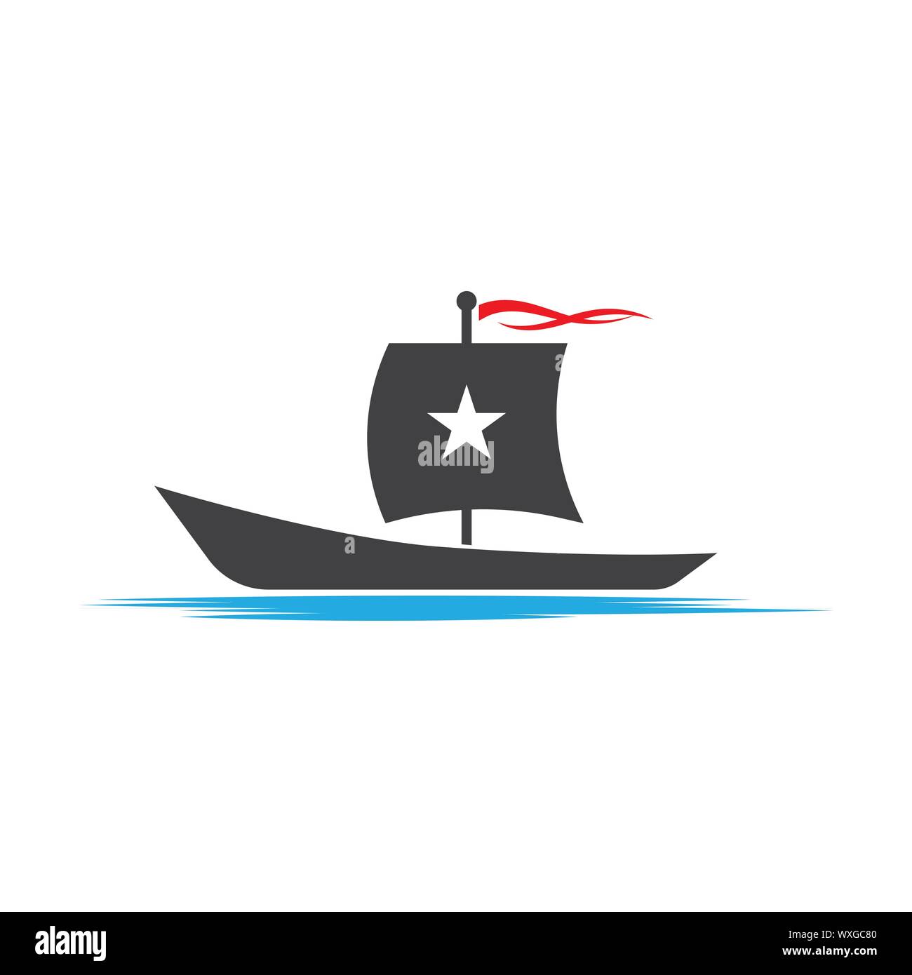 Cruise ship logo template Stock Vector Images - Alamy