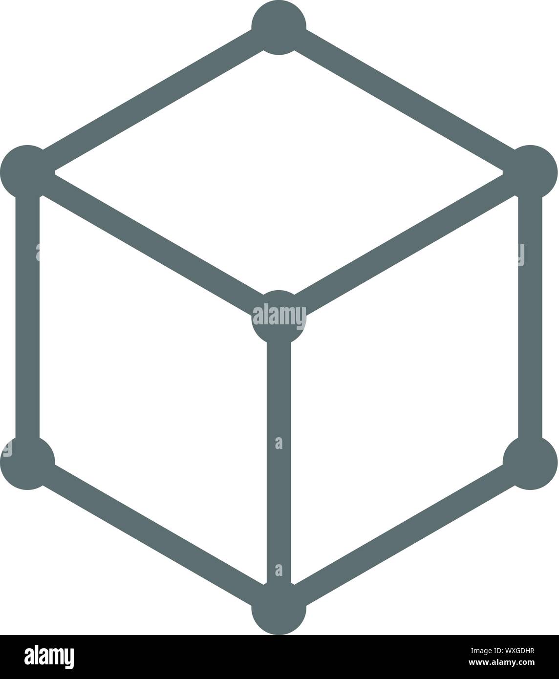 Cube icon. Isometric of cube vector icon for web design isolated on ...