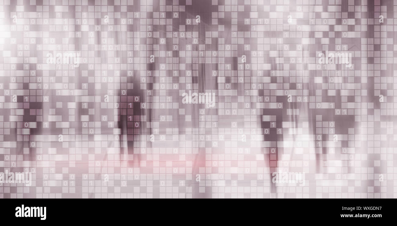 Digital Binary Code Business background. Matrix Abstract futuristic wallpaper Stock Photo - Alamy