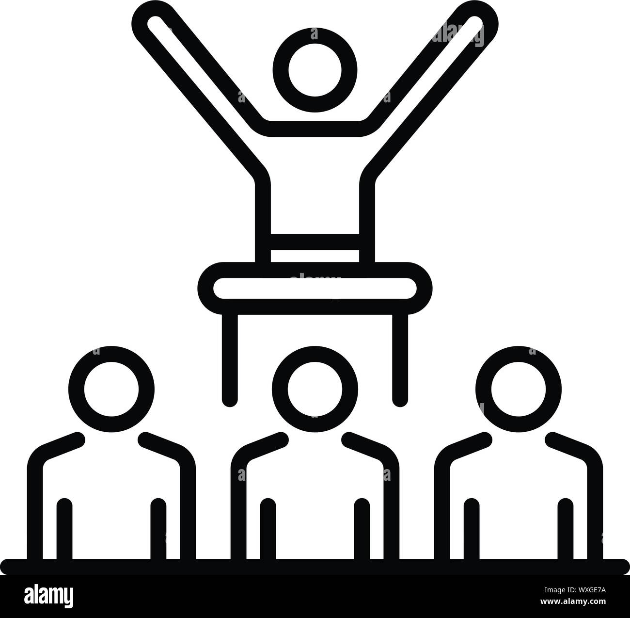 Speaker protest icon. Outline speaker protest vector icon for web ...