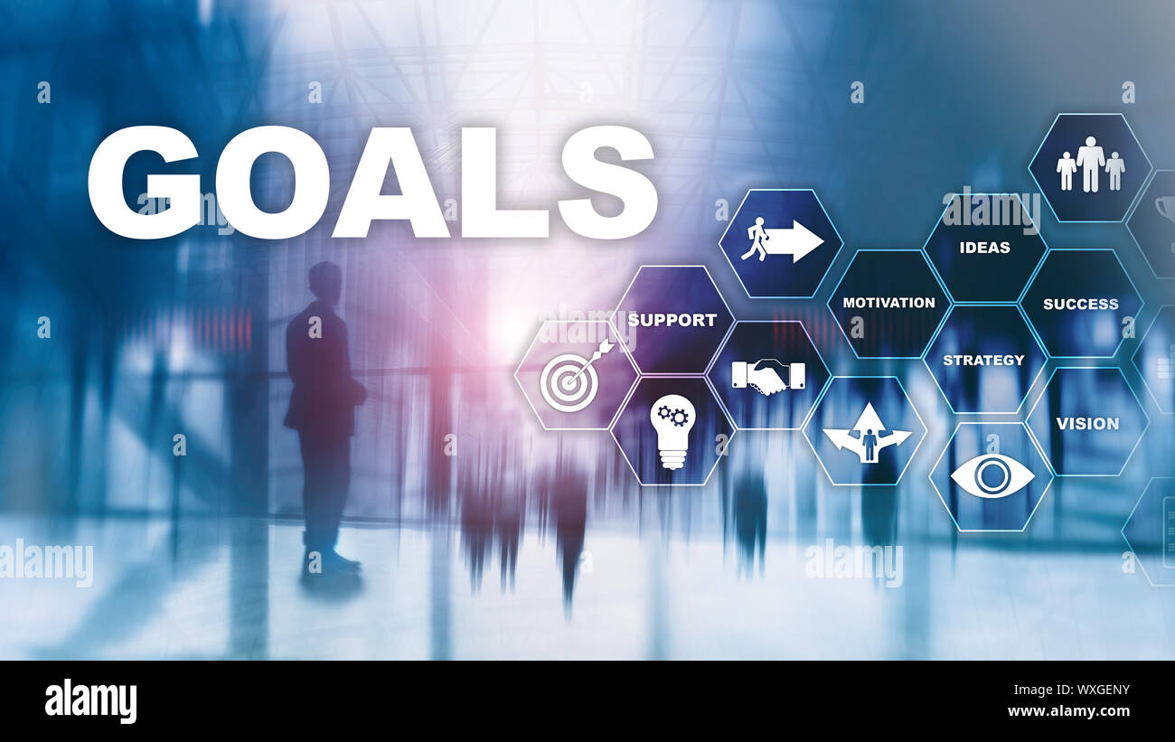 Target Goals Expectations Achievement Graphic Concept. Business ...