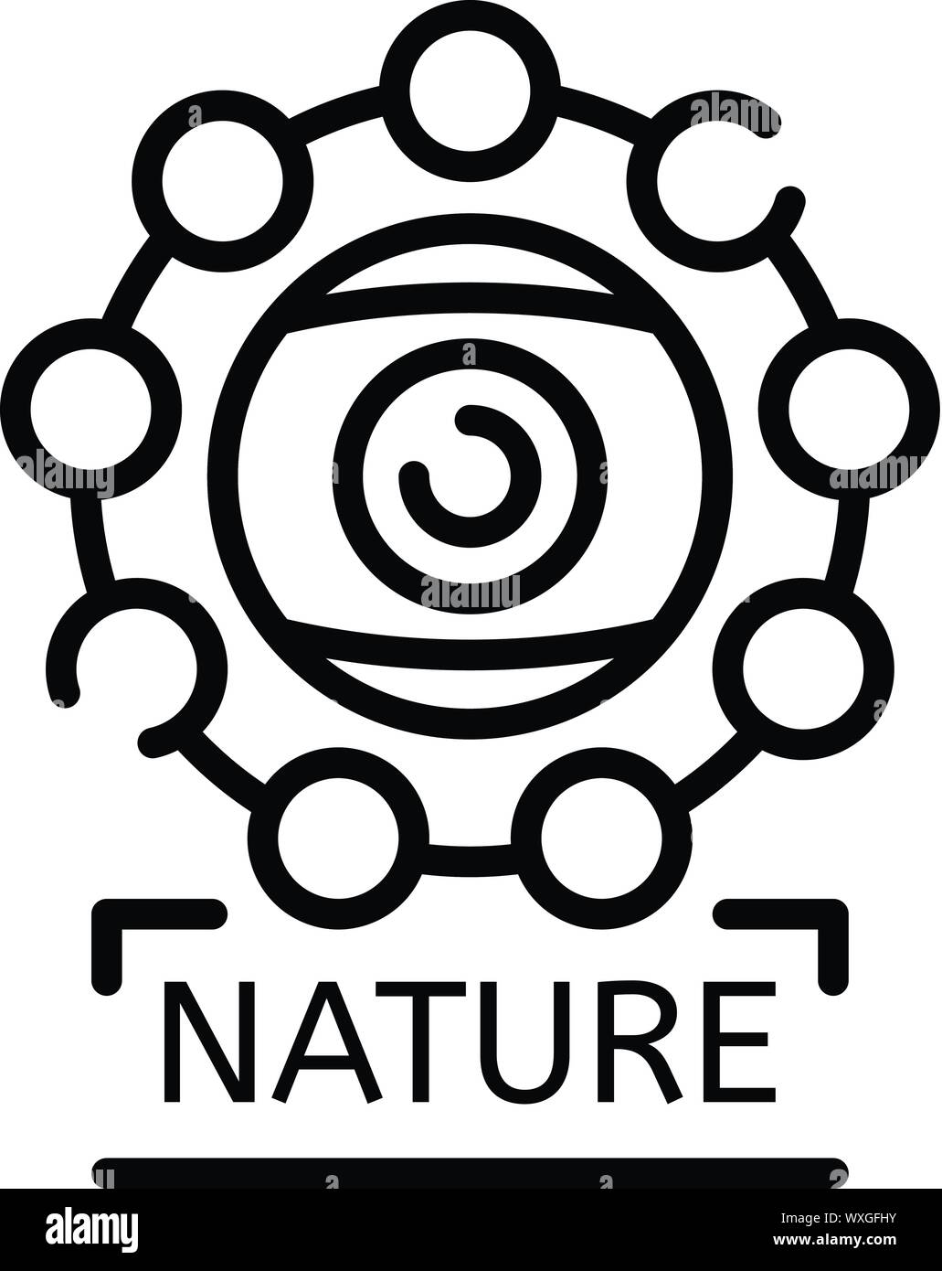 Alchemy nature icon. Outline alchemy nature vector icon for web design ...