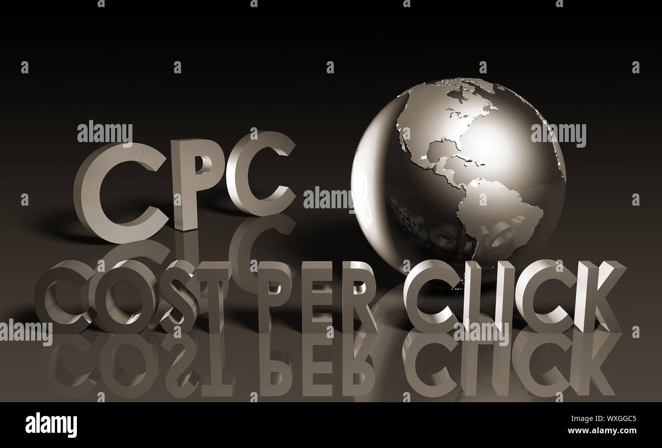 CPC Cost Per Click Web Advertising as a Concept Stock Photo - Alamy