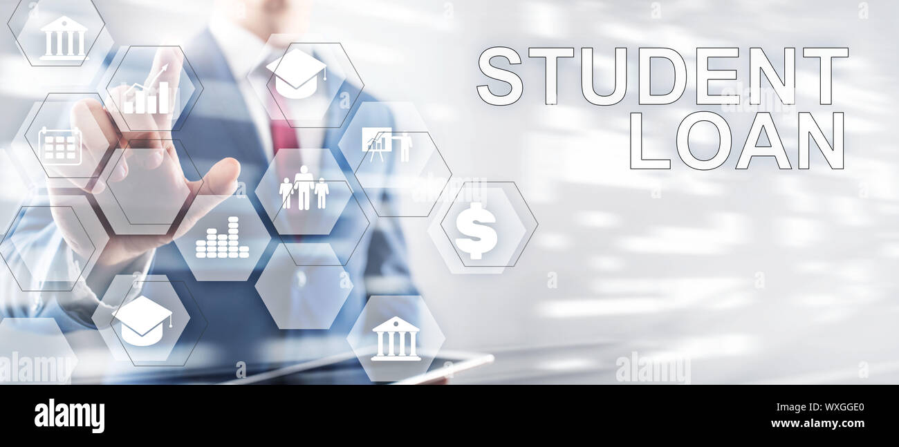 Education costs concept. Financial student background Stock Photo - Alamy