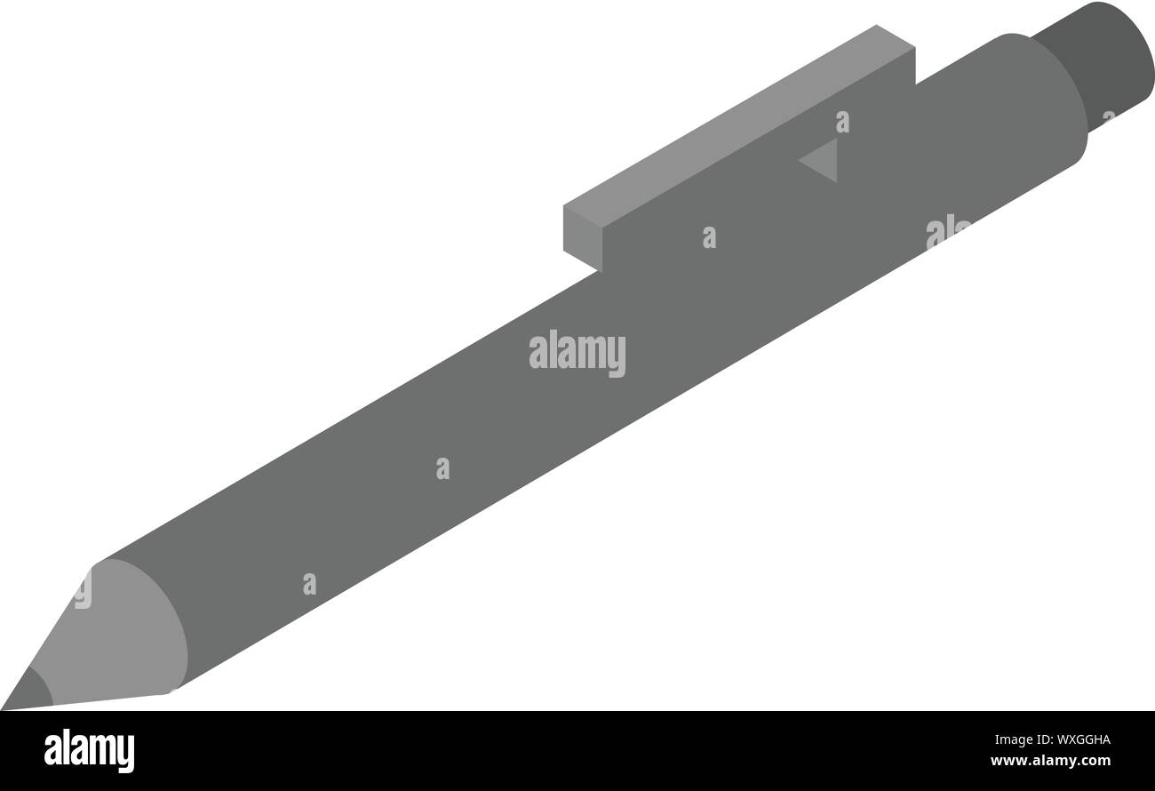 Pen icon. Isometric of pen vector icon for web design isolated on white ...