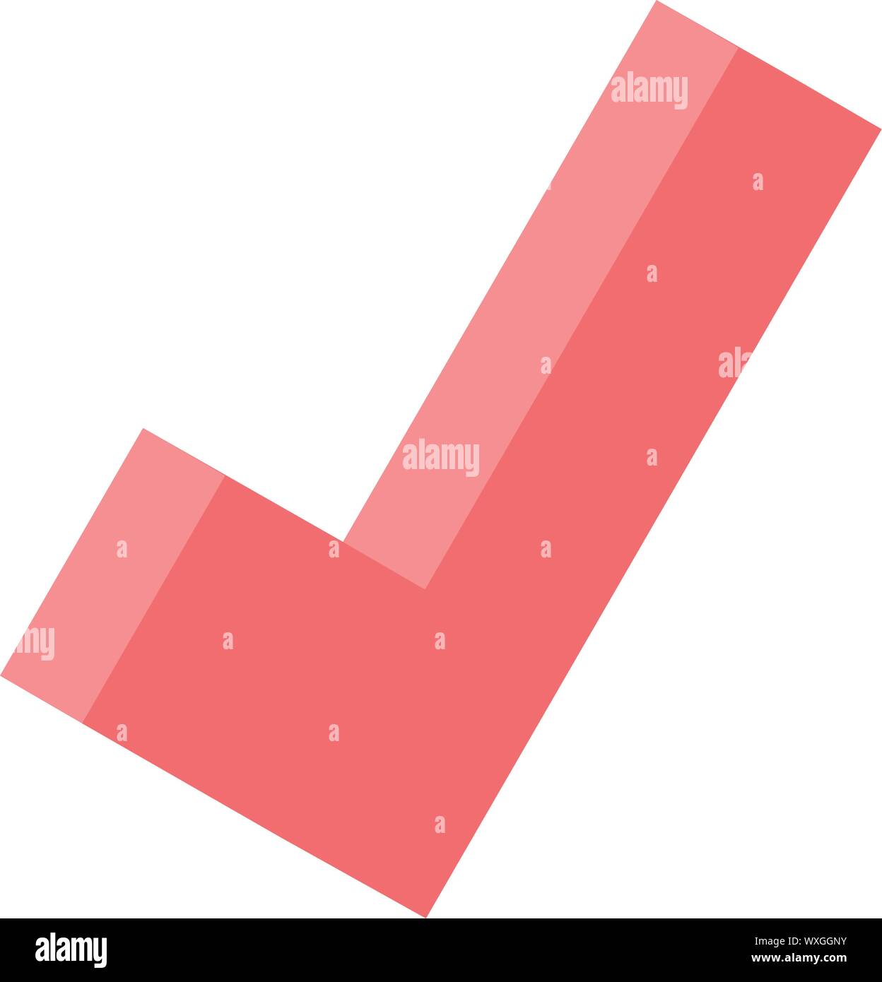 Check mark icon. Isometric of check mark vector icon for web design ...