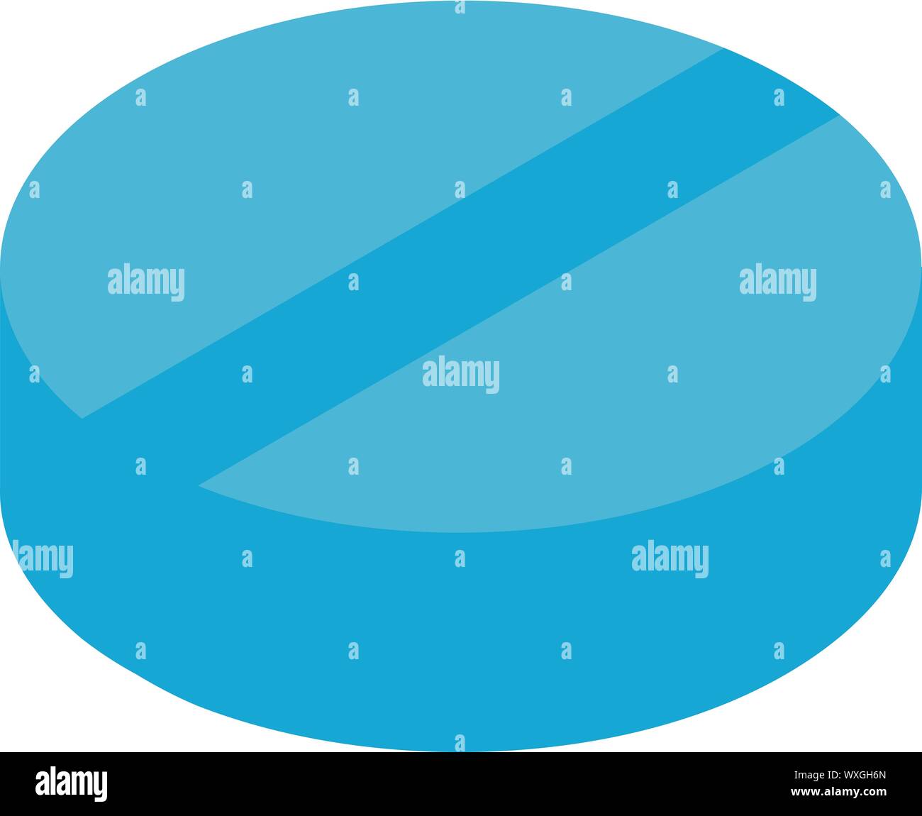 Blue pill icon. Isometric of blue pill vector icon for web design ...