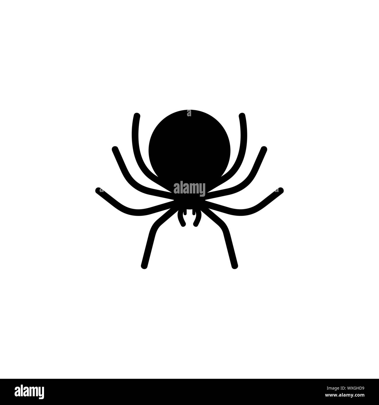 Spiders Happy Halloween icon vector illustration Stock Vector Image ...