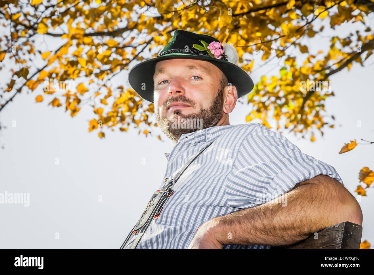 An image of a traditional bavarian man Stock Photo - Alamy