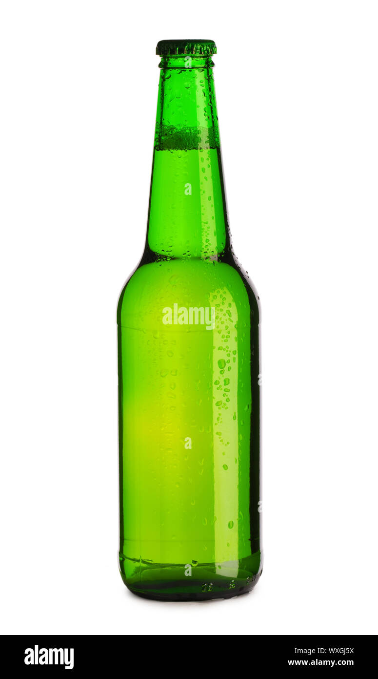 bottle of beer dropped Stock Photo - Alamy
