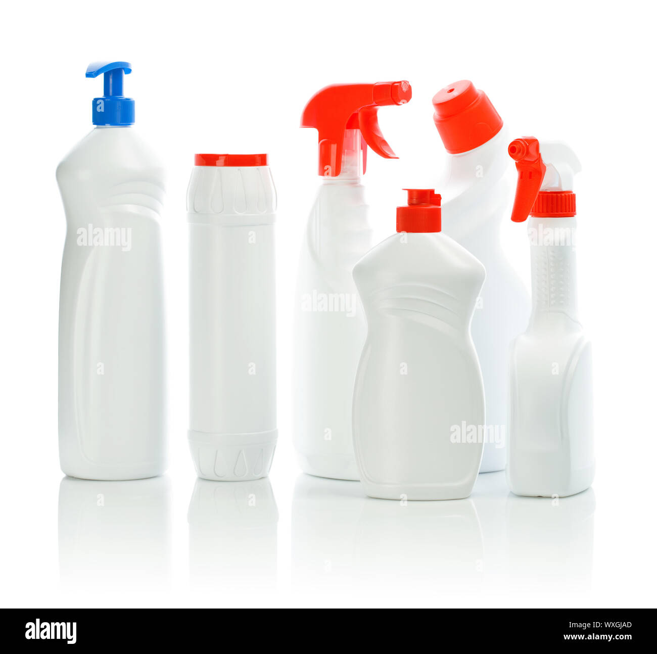 white kitchen cleaners Stock Photo - Alamy