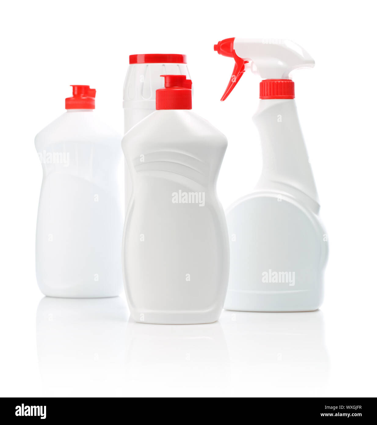 composition of kitchen bottles Stock Photo - Alamy