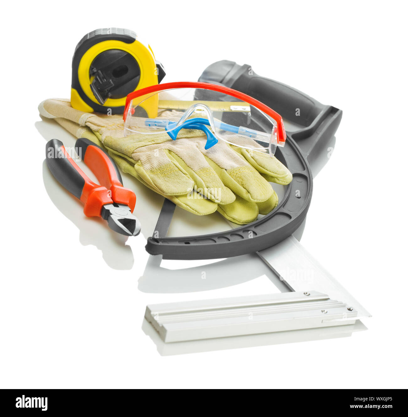 big collection of building tools Stock Photo - Alamy