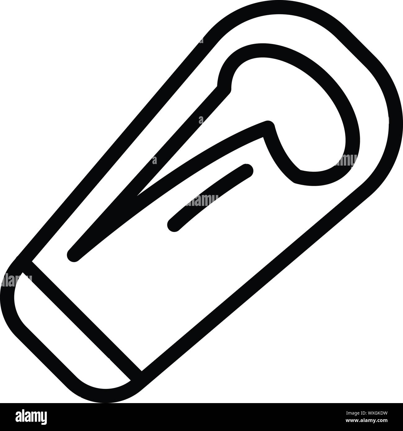 Open baby cradle icon. Outline open baby cradle vector icon for web ...