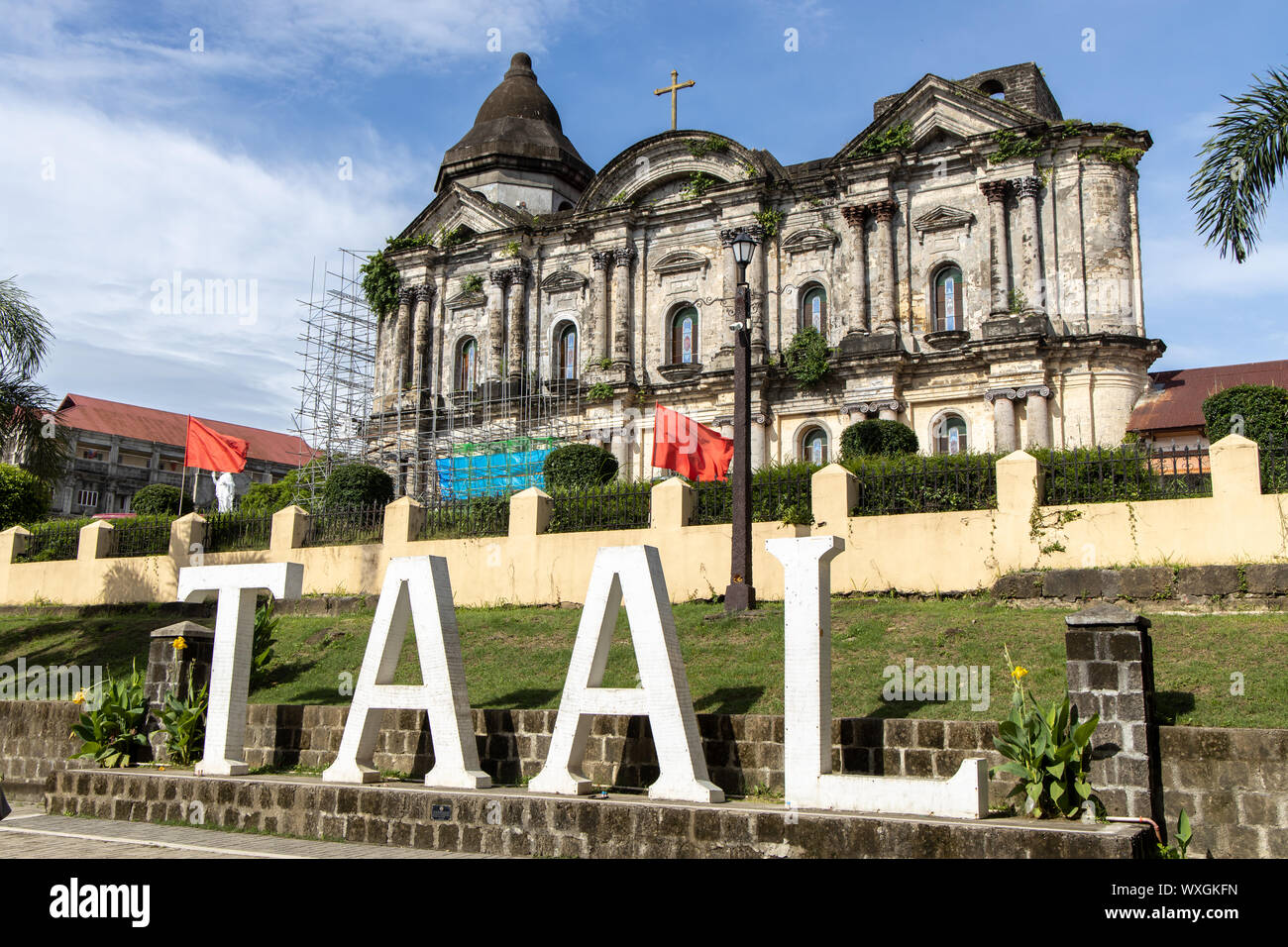 Taal Basilica - largest church in the Philippines and in Asia, Philippines Stock Photo - Alamy