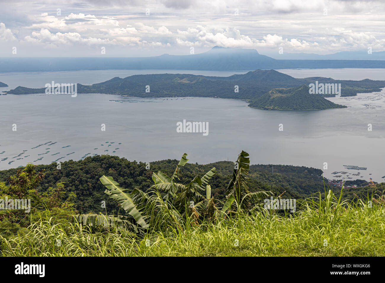 Beautiful Taal lake view from Tagaytay, Philippines Stock Photo - Alamy