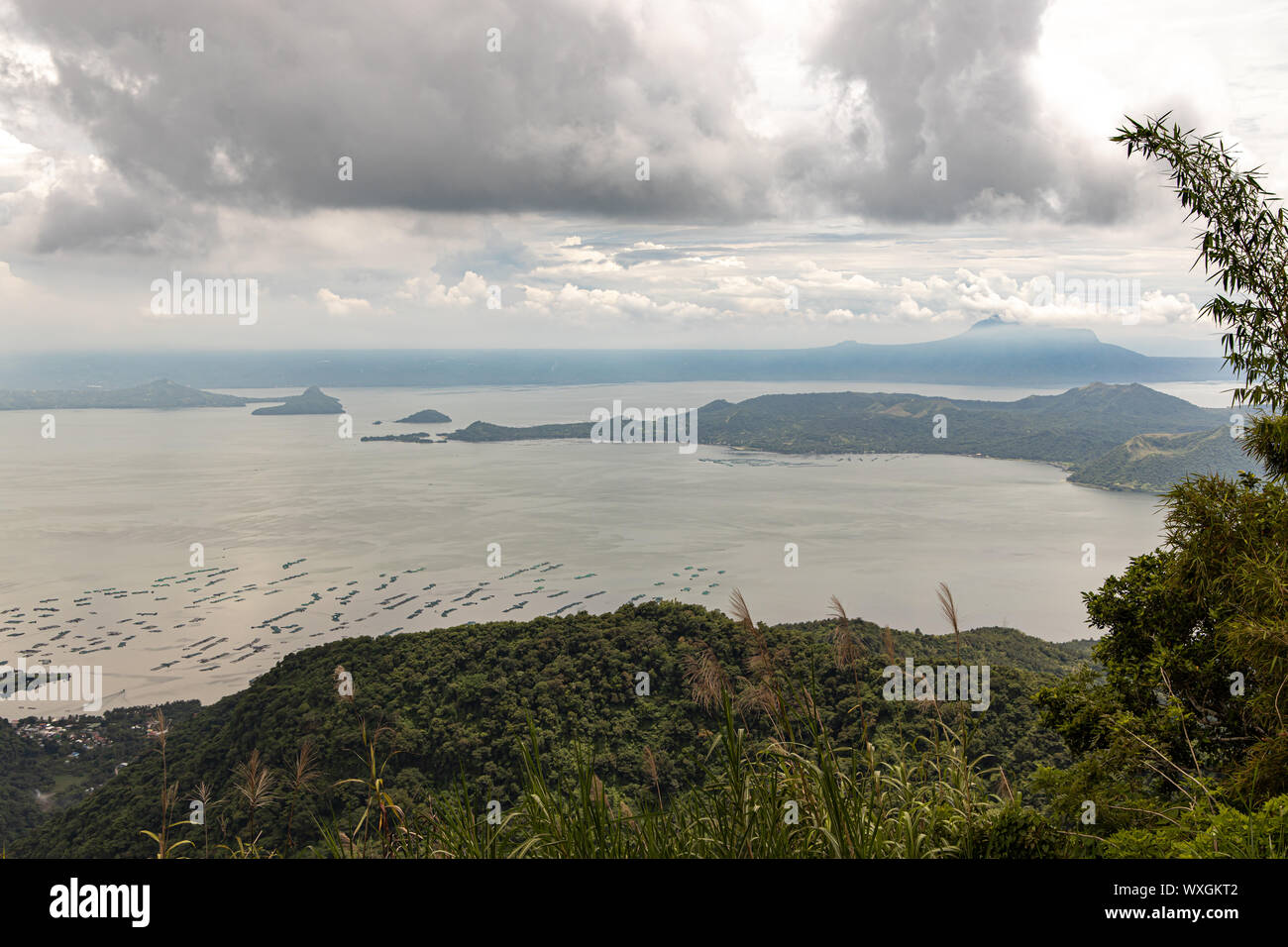 Beautiful Taal lake view from Tagaytay, Philippines Stock Photo - Alamy
