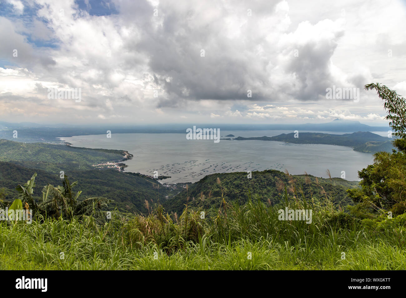 Beautiful Taal lake view from Tagaytay, Philippines Stock Photo - Alamy