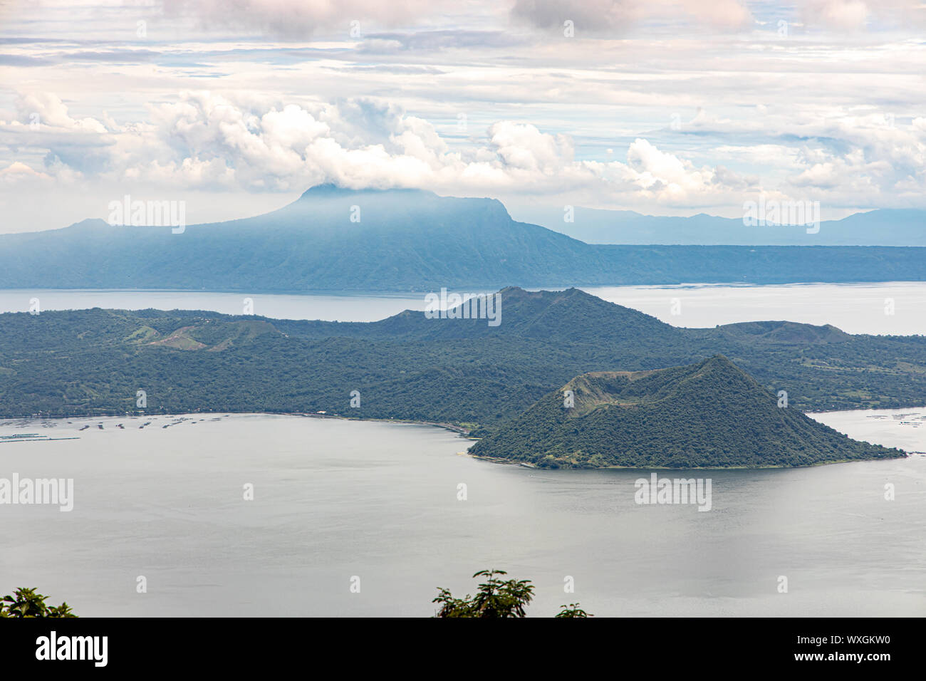Beautiful Taal lake view from Tagaytay, Philippines Stock Photo - Alamy