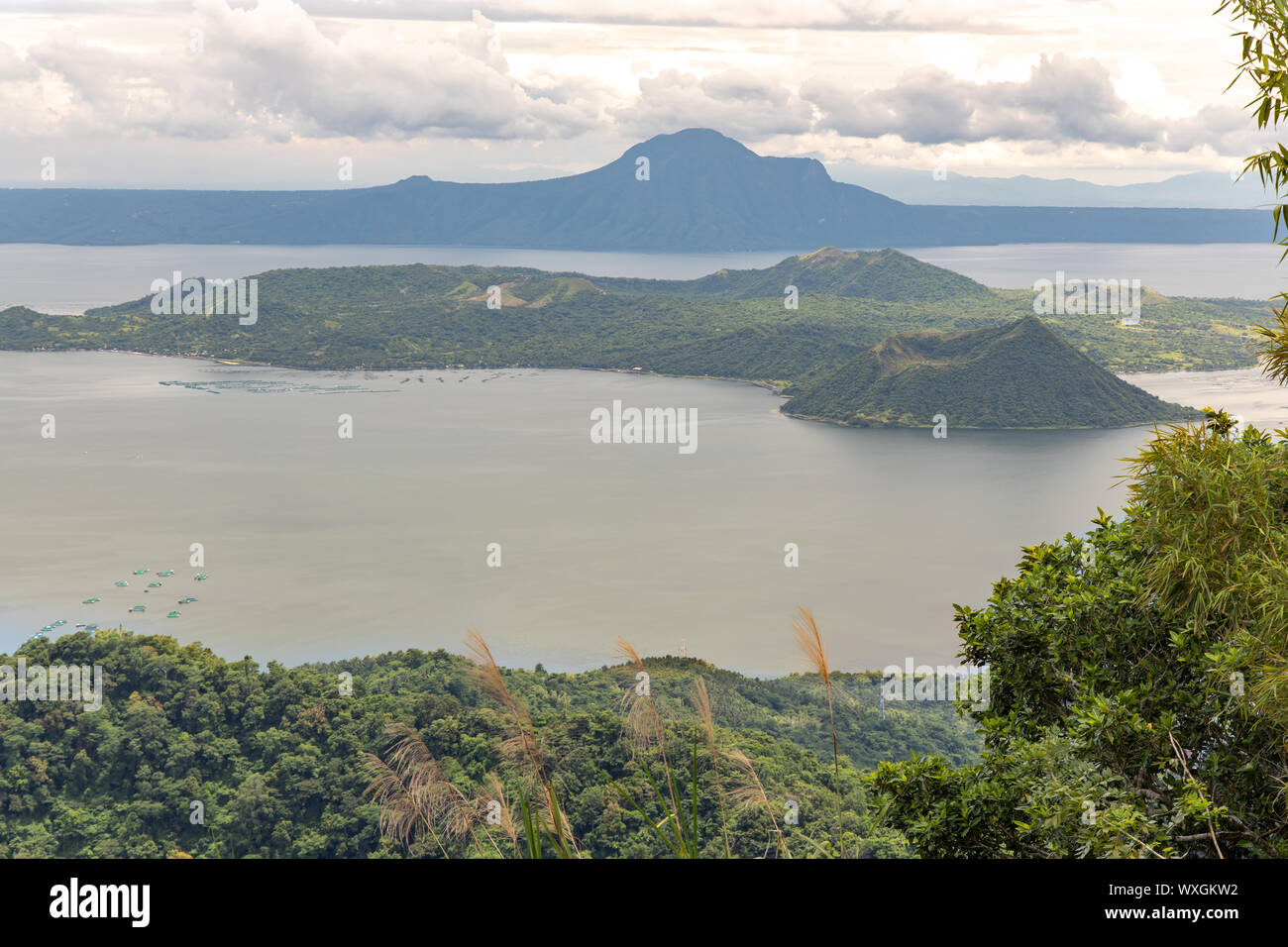 Beautiful Taal lake view from Tagaytay, Philippines Stock Photo - Alamy