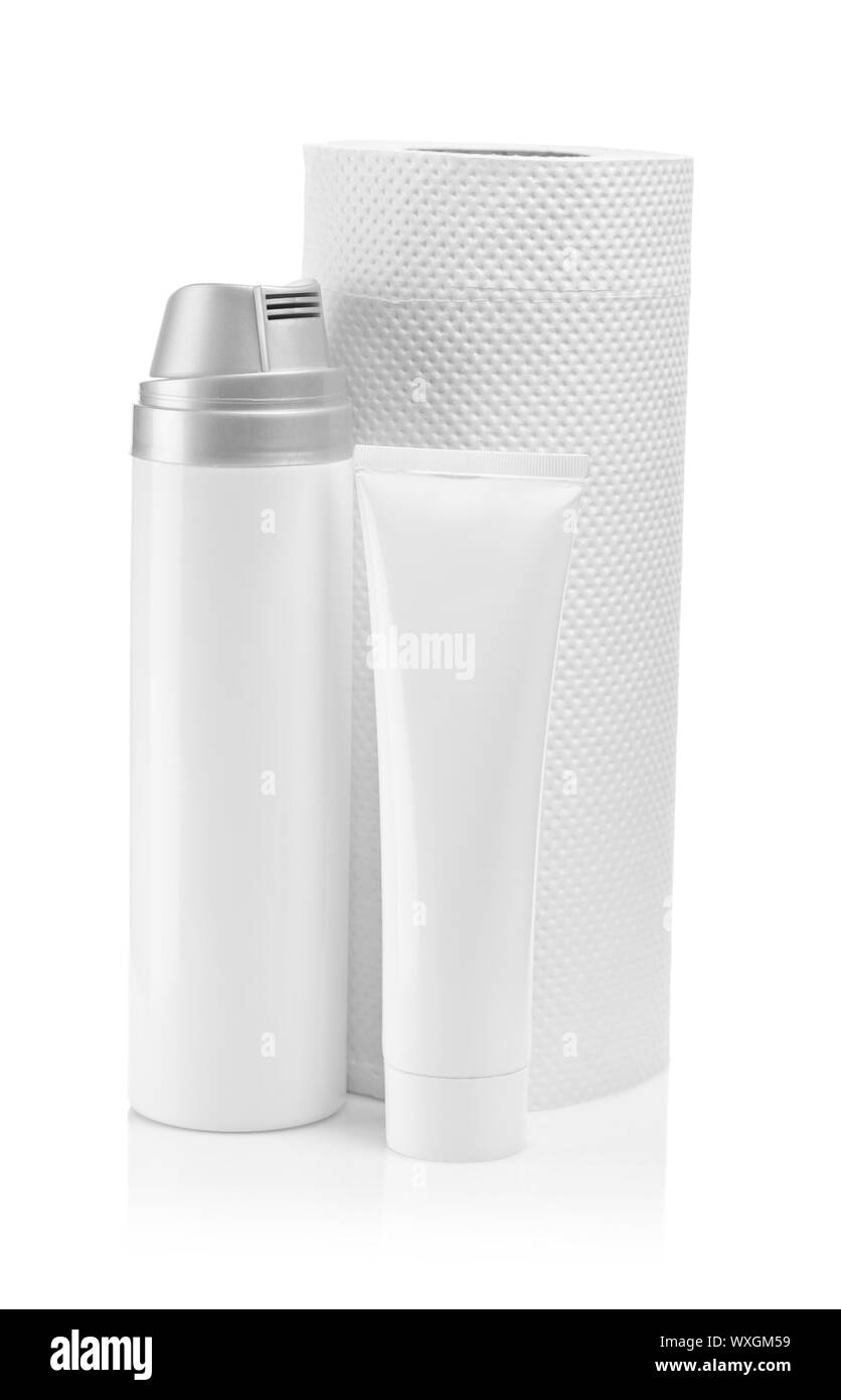 towel spray and tube Stock Photo - Alamy
