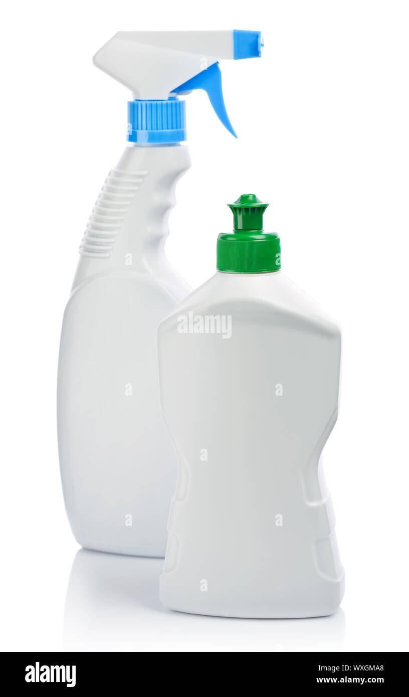 kitchen cleaning bottles Stock Photo - Alamy